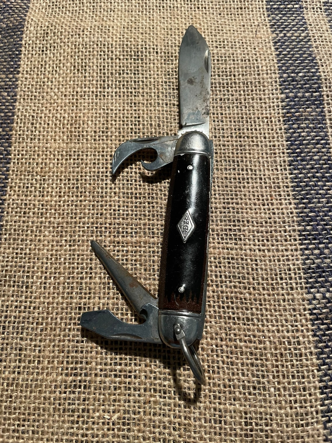 Vintage Imperial Pocket Knife. Pocket Knife With Patina, 4 Blades - Etsy