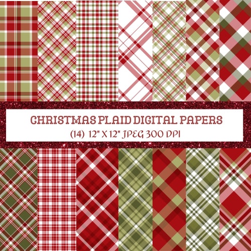 Winter Seamless Digital Paper Christmas Clipart Christmas | Etsy