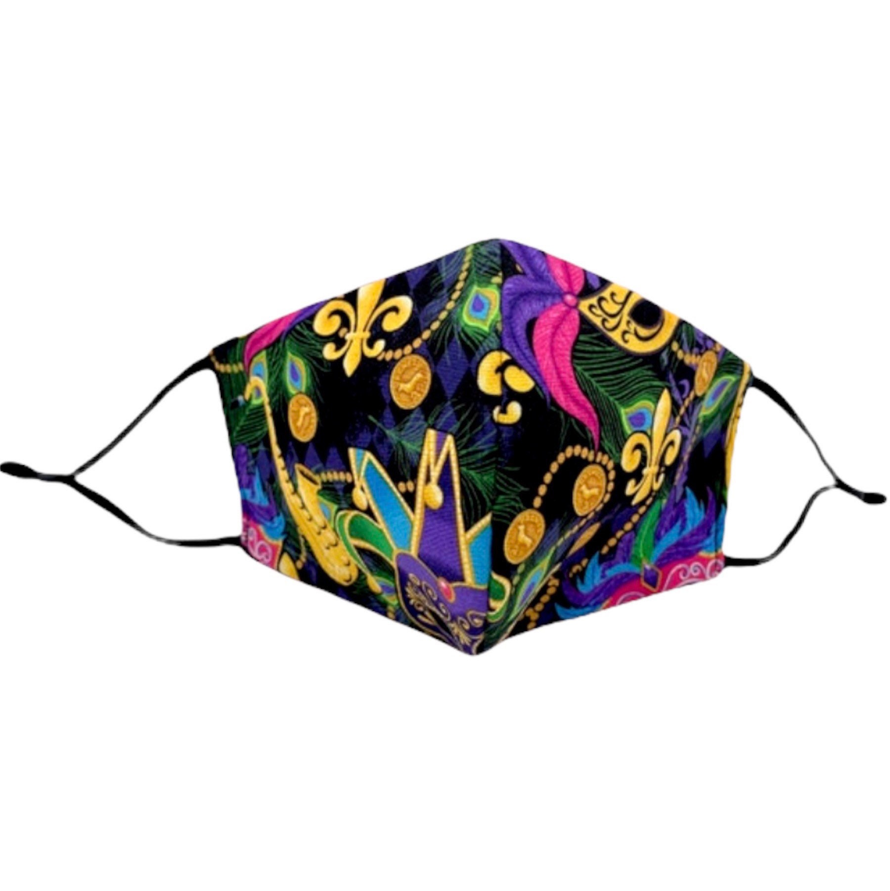 3 Layer Face Mask, 100% Cotton Fabric, Washable, Reusable, Mouth Cover ...
