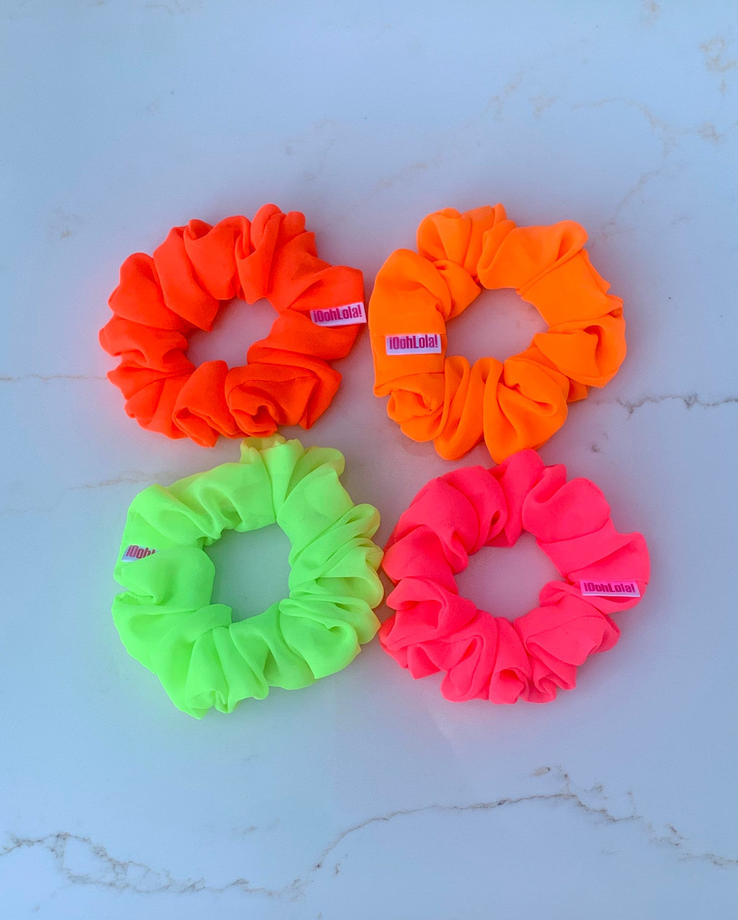 Scrunchies Summer Scrunchies Hair Ties Neon Scrunchie | Etsy