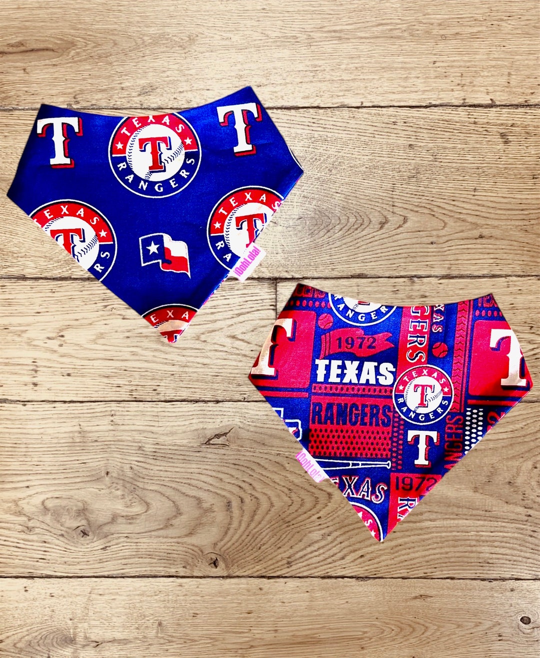 Texas Rangers Dog Bandana Reversible Bandana MLB Texas - Etsy