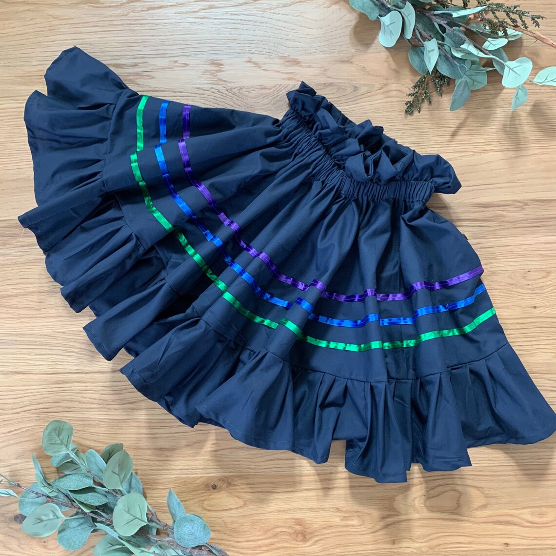 Girls Folk Skirt Mexican Traditional Skirt Peasant Skirt - Etsy