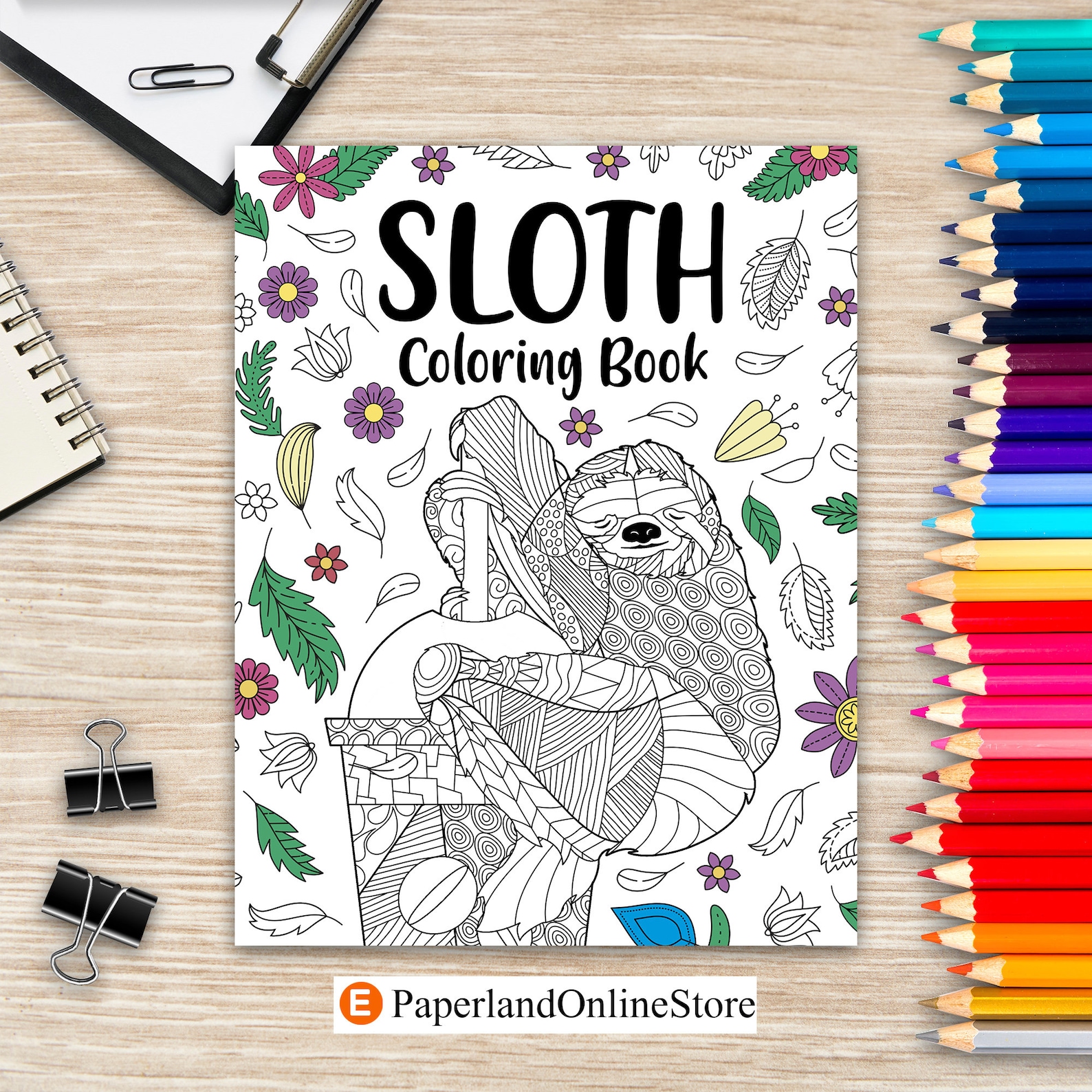 Sloth Coloring Book Adult Coloring Book Gifts for Sloth | Etsy