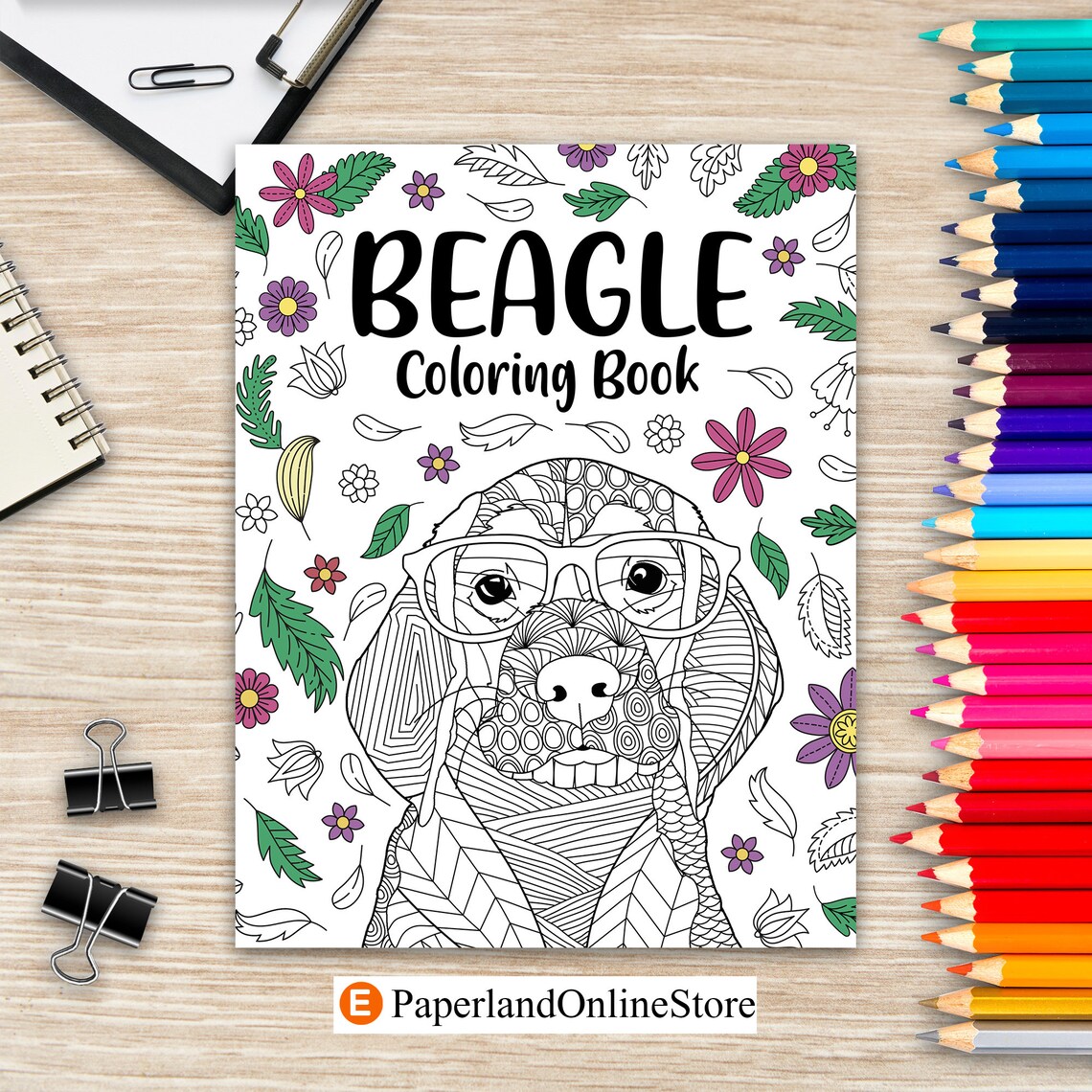 Beagle Coloring Book Coloring Books for Adults Gifts for - Etsy