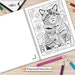 Munchkin Cat Coloring Book, Zentangle Pattern Animal, Floral and ...