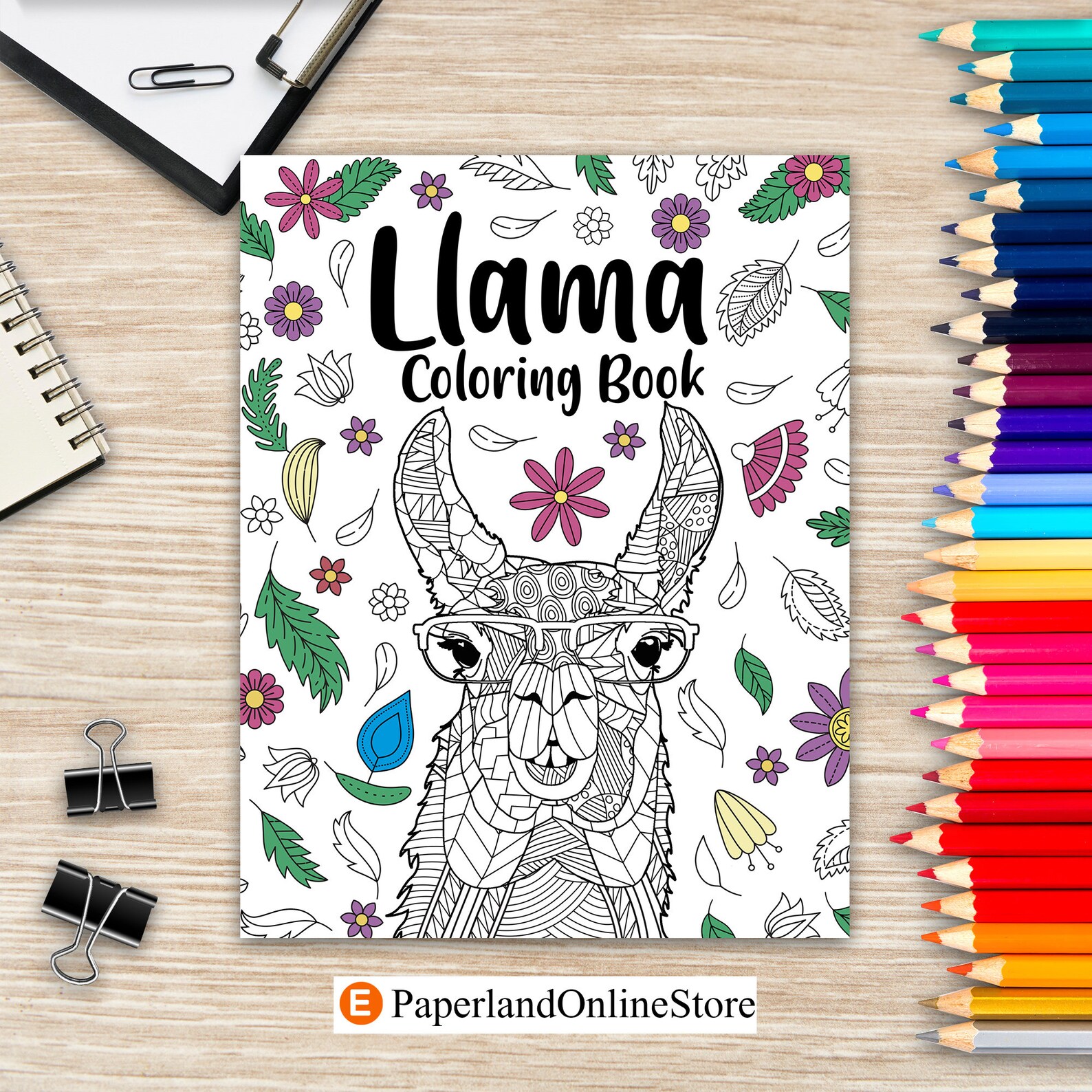 Llama Coloring Book Adult Coloring Book Gifts for Llama - Etsy