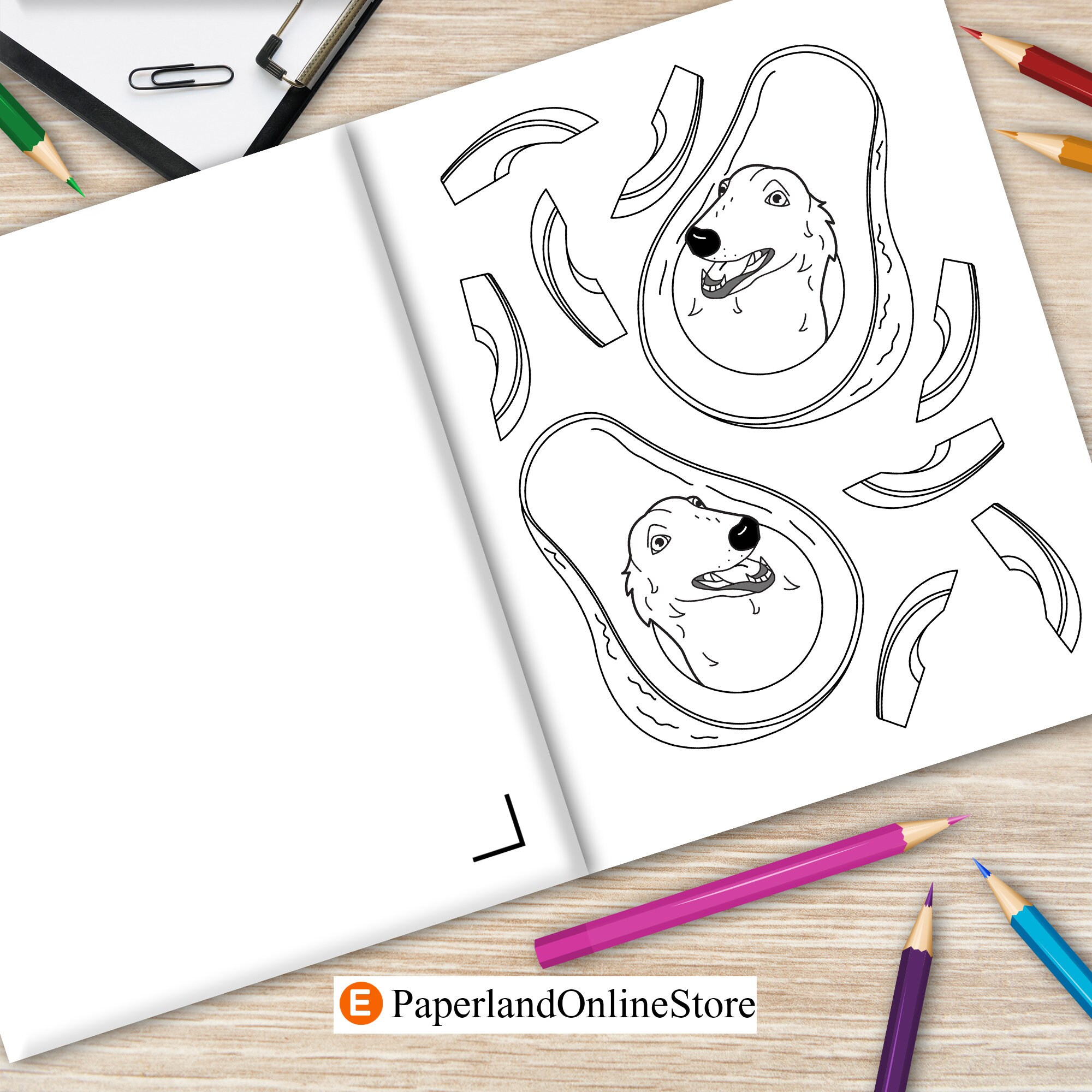 Kawaii Food and Borzoi Coloring Book, Activity Relaxation, Painting ...