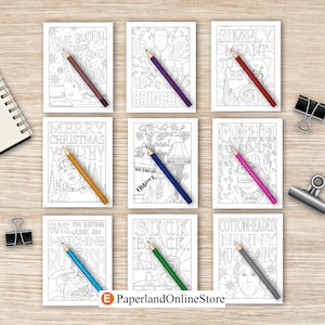 Classic Christmas Movie Coloring Book, Christmas Coloring Pages for ...