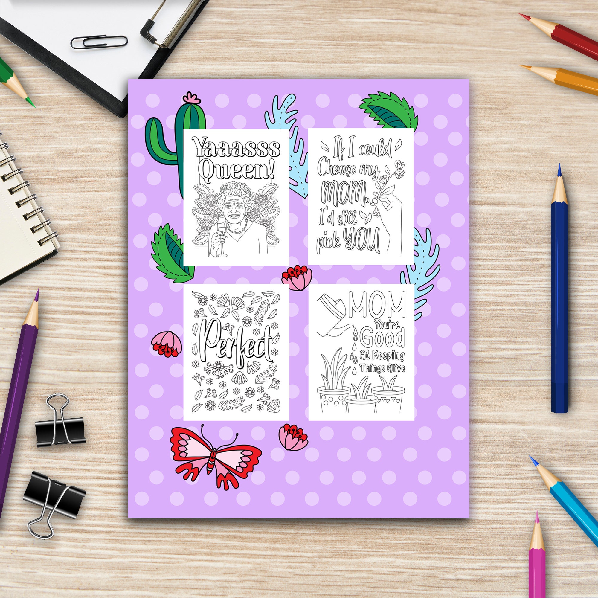 Best Mom Ever Coloring Book 30 Hilarious Quotes Coloring - Etsy