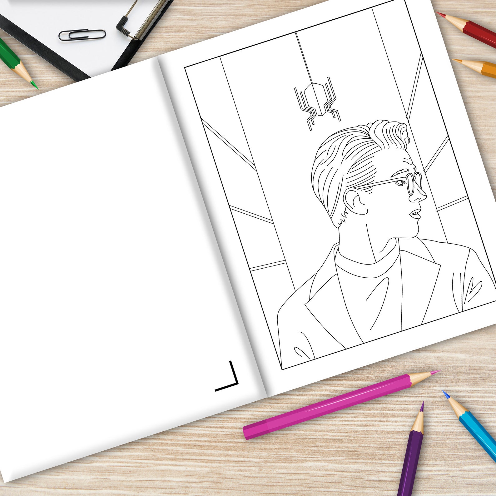 Tom Holland Adult Coloring Book British Actor Coloring Pages | Etsy