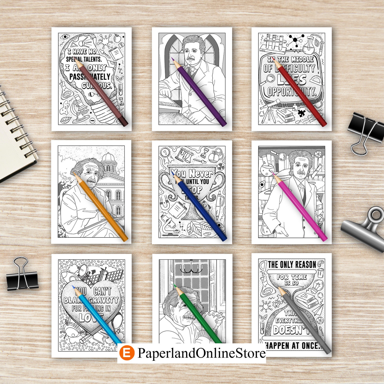 Albert Coloring Book Adult Coloring Books German Theoretical - Etsy