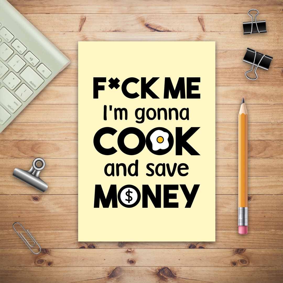 F*ck Me I'm Gonna Cook and Save Money, Grocery List Notebook, Budget ...