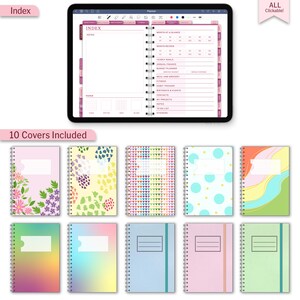 Colorful Digital Planner, Goodnotes Android iPad Planner, Undated Daily ...