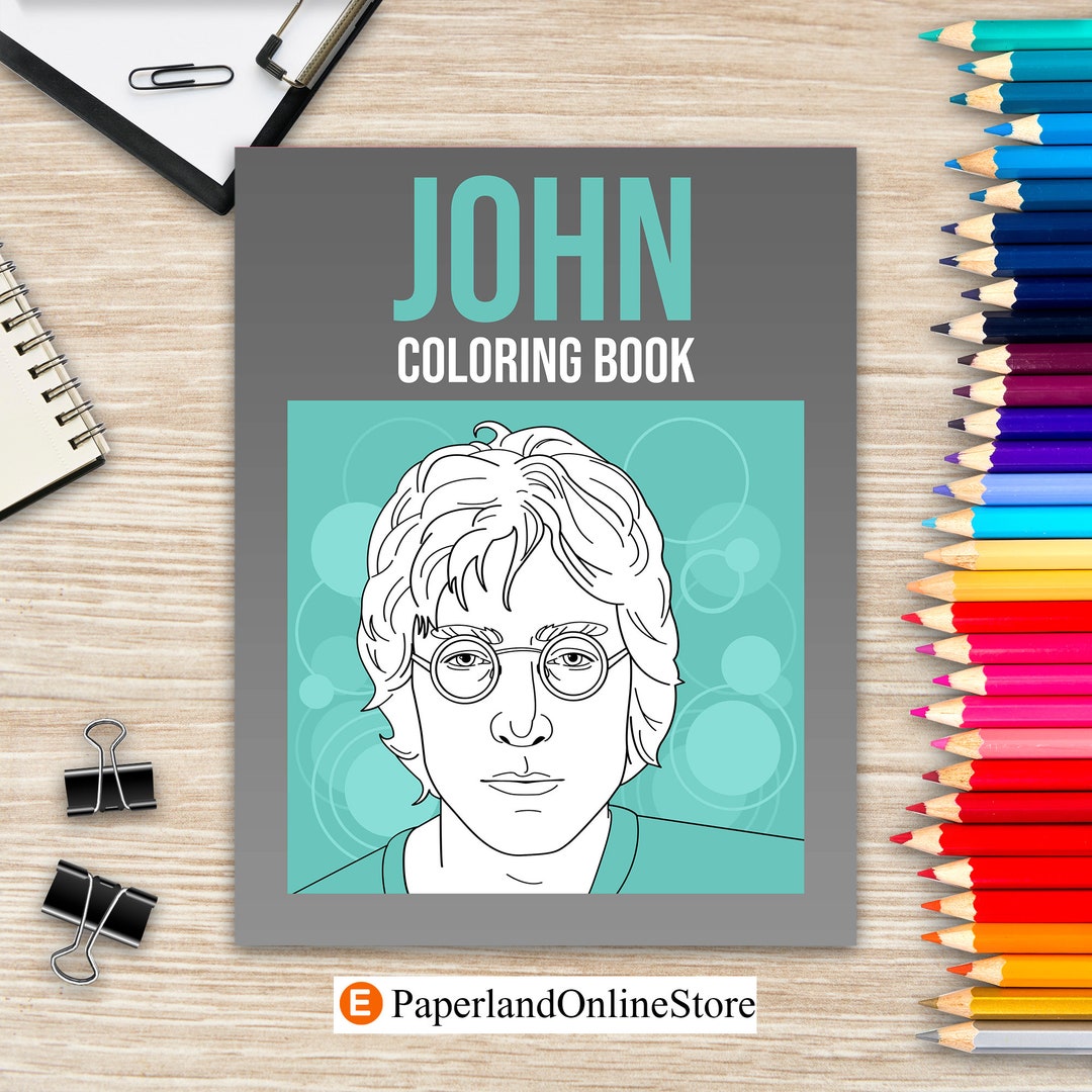 John Coloring Book, Coloring Books for Adult, Celebrity Coloring Pages ...
