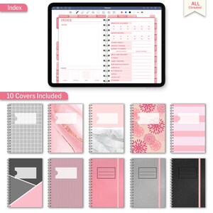 Pink Color Digital Planner, Goodnotes Android or iPad Planner, Undated ...