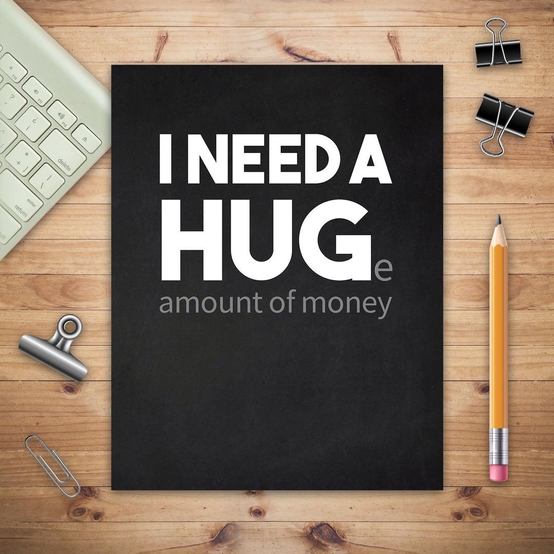 I Need a Huge Amount of Money, Adult Budget Planner (printed), Budget ...