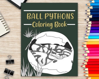 Ball Python Coloring Book - Etsy
