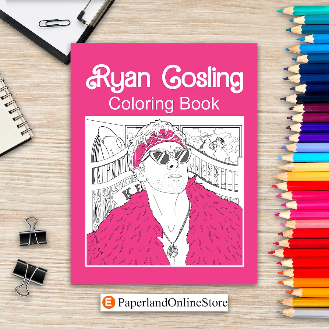 Ryan Coloring Book, Coloring Books for Adults, Actor Coloring Pages ...