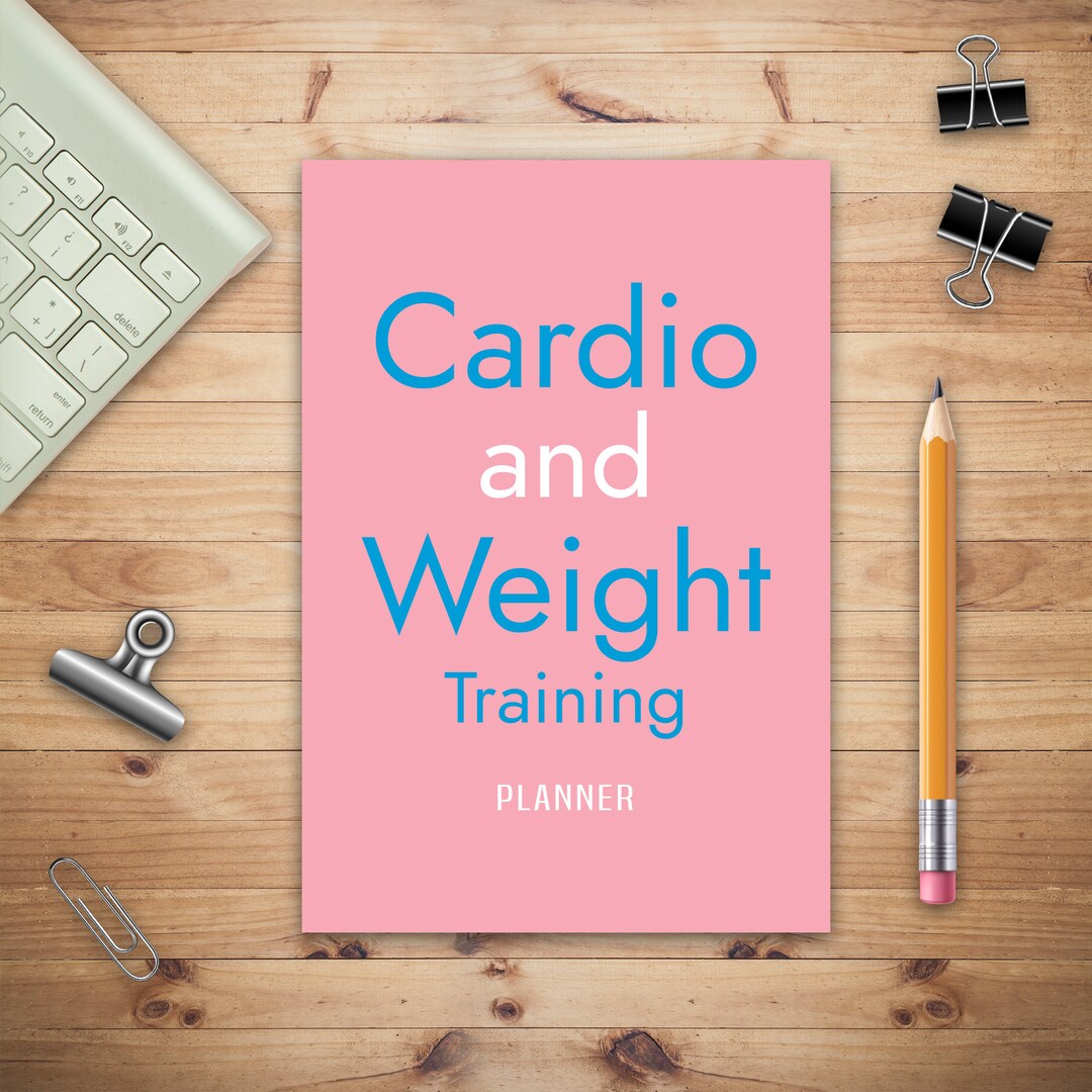 Cardio and Weight Training Planner, Fitness Planner Page, Meal Planner ...