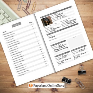 My Dachshund's Record Book, Pet Information Book, Dog Training Log ...