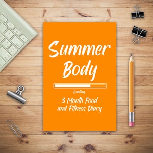 Summer Body Loading 3 Month Food and Fitness Diary, Meal Planner ...