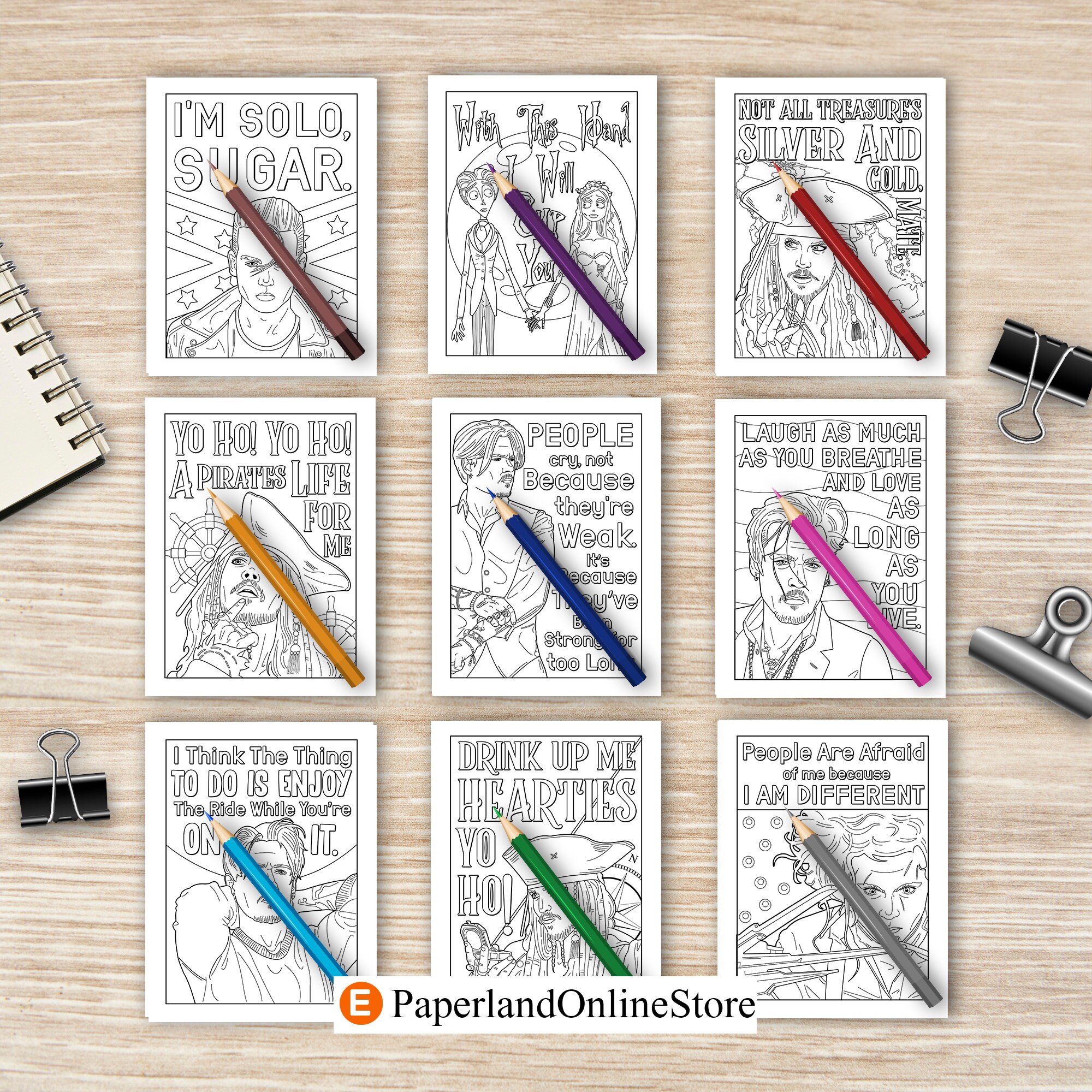 Johnny Coloring Book, Coloring Books for Adults, American Actor ...