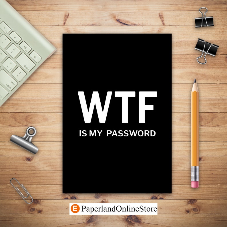WTF is My Password, Password Log Book, Username Keeper Password ...