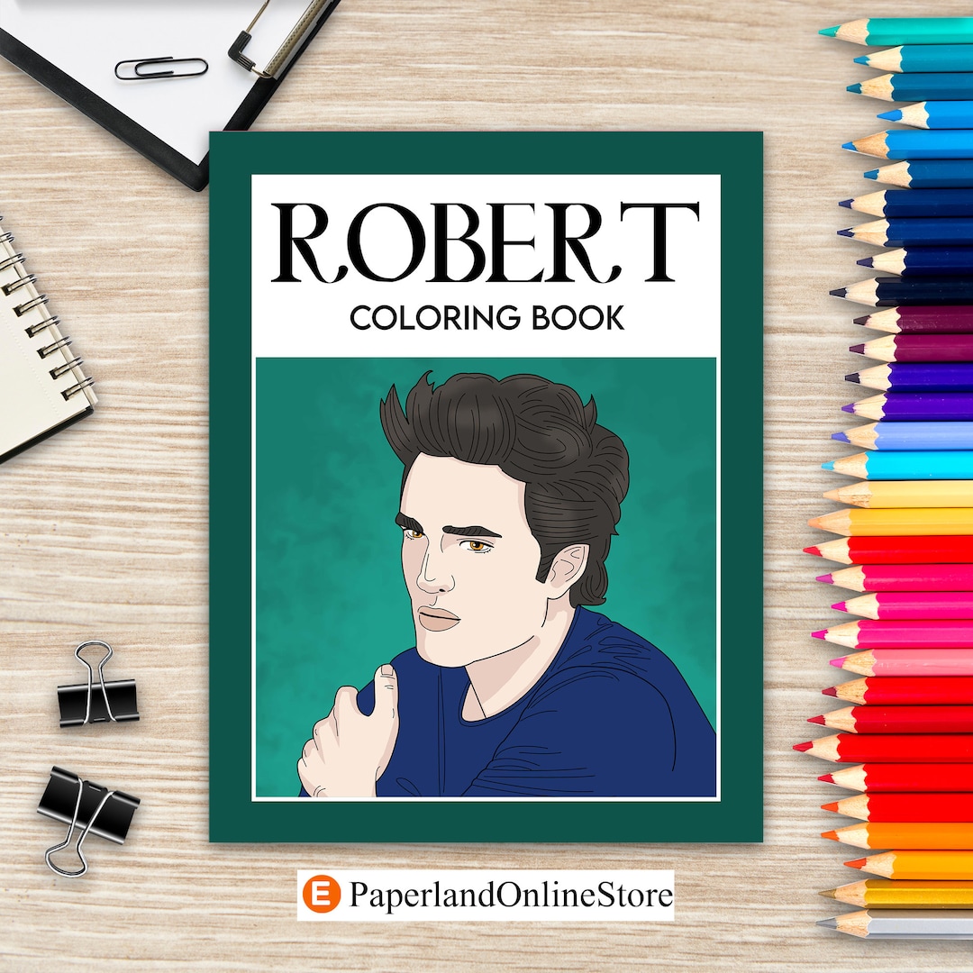 Robert Coloring Book, Coloring Books for Adults, Actor Coloring Pages ...