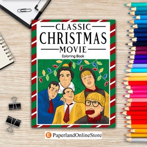 Classic Christmas Movie Coloring Book, Christmas Coloring Pages for ...