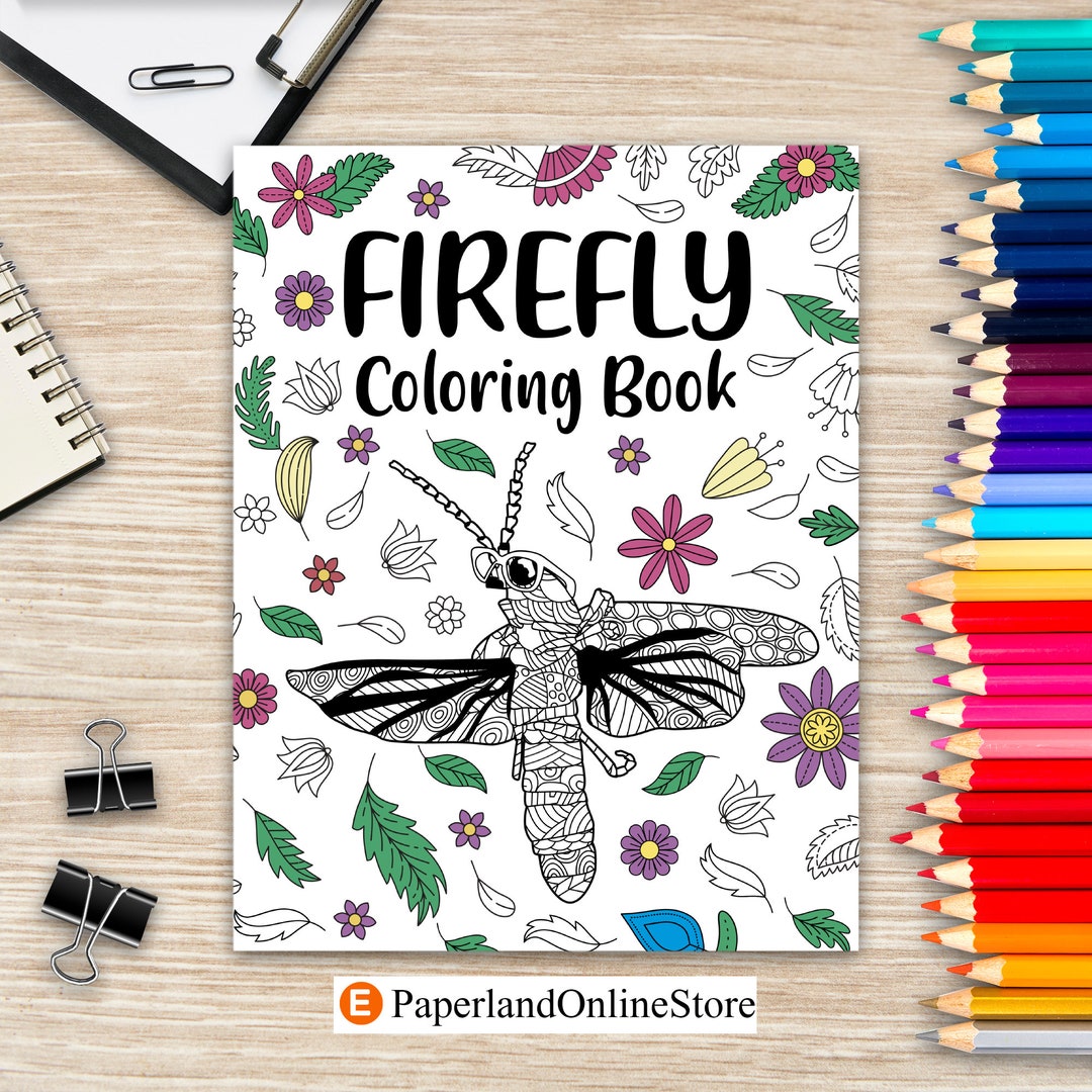 Firefly Coloring Book: Floral Mandala Zentangle Designs - Etsy