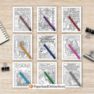 Lion Coloring Book, Coloring Books for Adults, Gifts for Lion Lovers ...