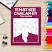 Timothée Chalamet Coloring Book Coloring Books for Adult | Etsy