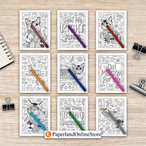 Munchkin Cat Coloring Book: Zentangle Animal, Floral & Mandala - Etsy