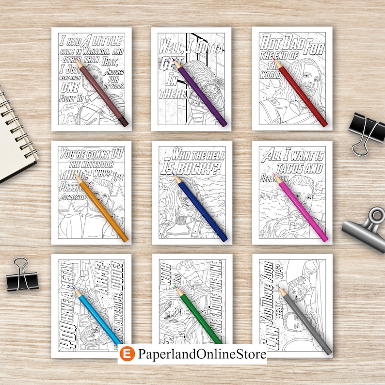 Sebastian Coloring Book Coloring Books for Adults Actor - Etsy