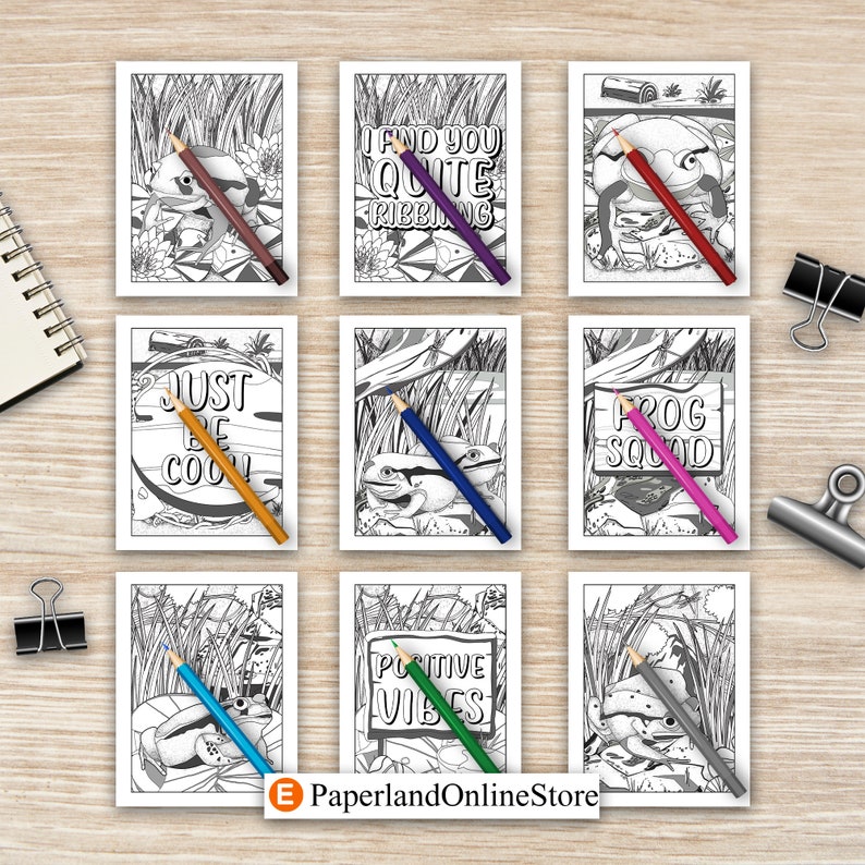 Tomato Frogs Coloring Book Coloring Books for Adults - Etsy