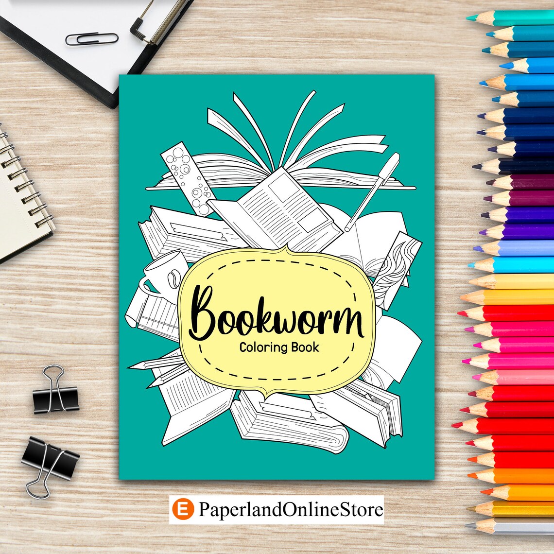 Bookworm Coloring Book Coloring Books for Adults Funny - Etsy
