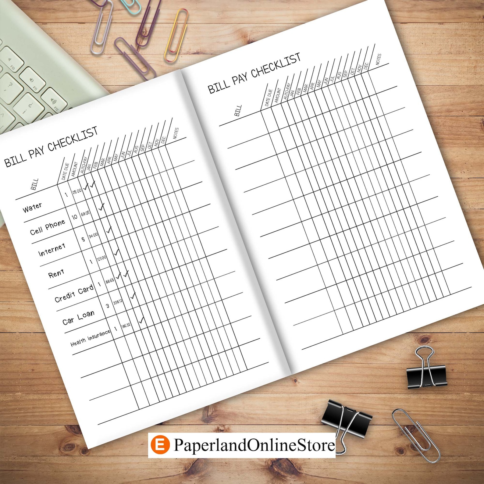 Pay the Fcking Bills Bill Log Notebook Bill Payment | Etsy