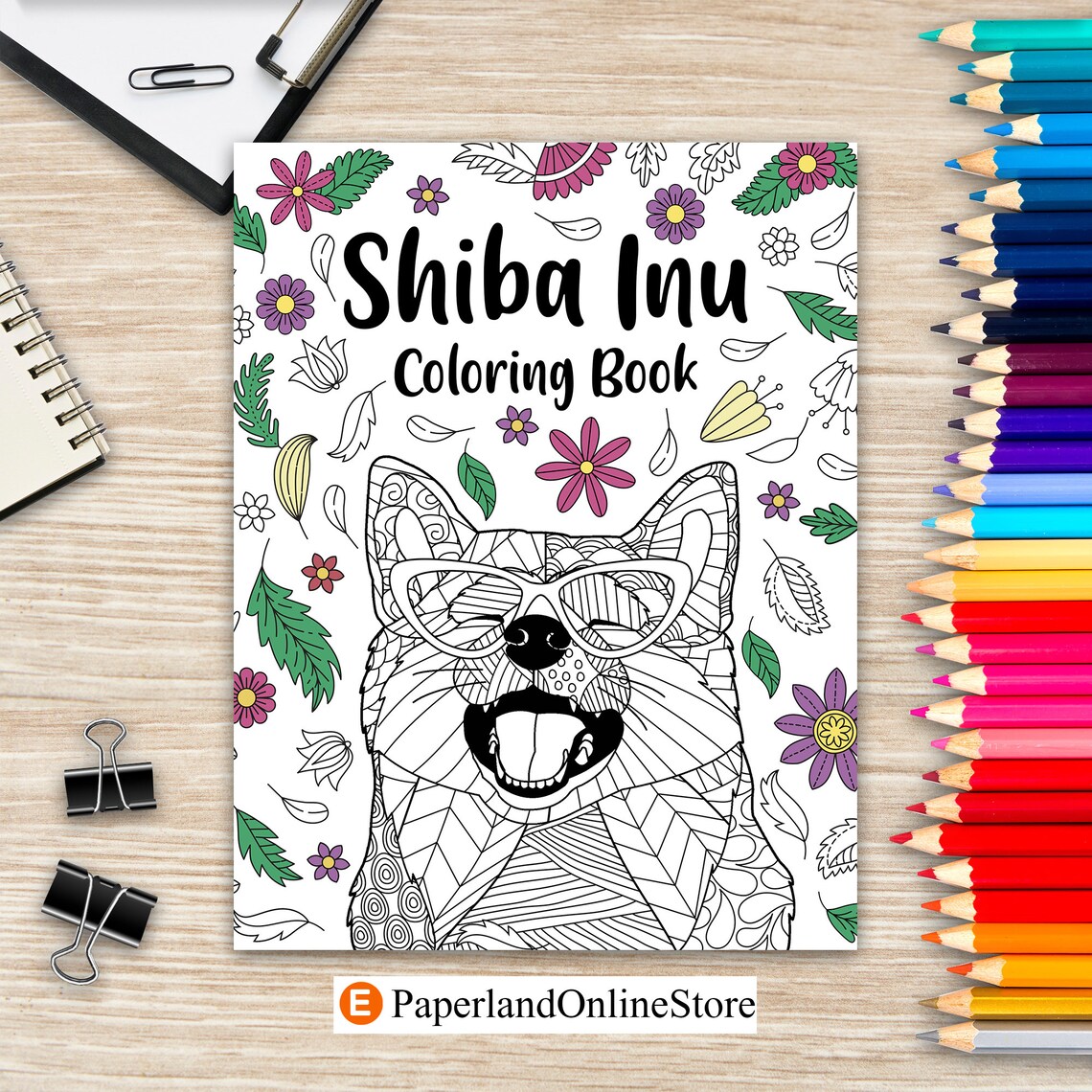 Shiba Inu Coloring Book Coloring Book for Adults Shiba Inu - Etsy