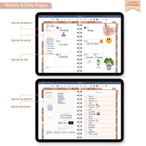 Boho Style Digital Planner, Goodnotes Android or iPad Planner, Undated ...