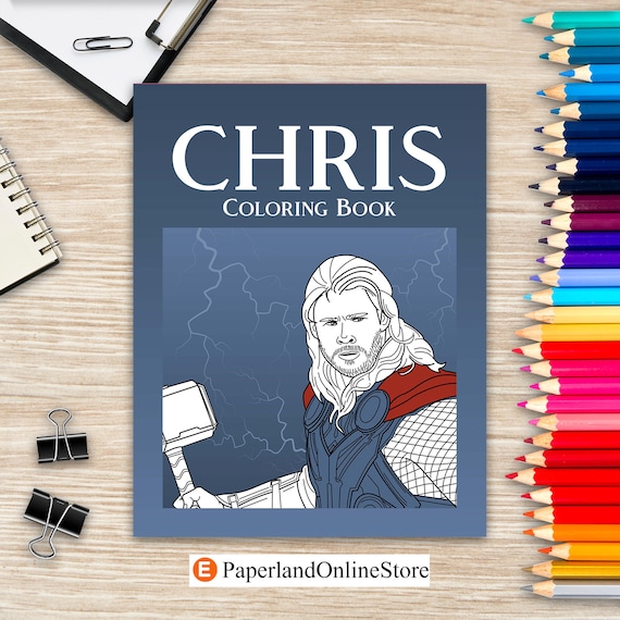 Chris Coloring Book Coloring Books for Adults Chris | Etsy