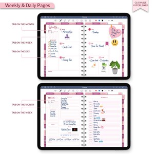 Colorful Digital Planner, Goodnotes Android iPad Planner, Undated Daily ...