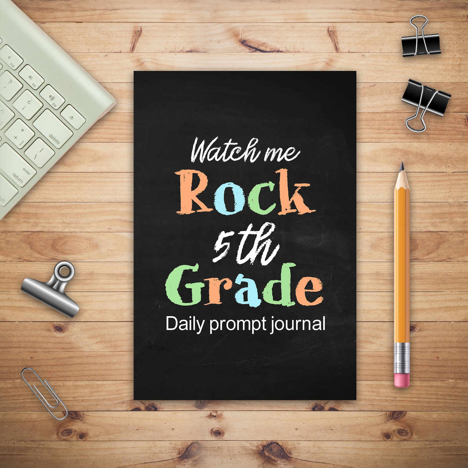 Watch Me Rock 5th Grade Daily Prompt Journal, Prompt Journal for Boy ...