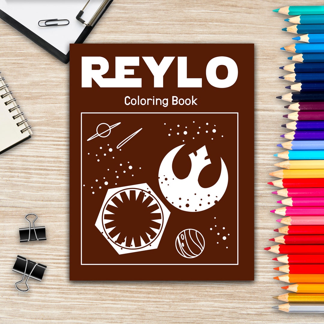 Reylo Coloring Book, Star Wars Adult Coloring Book, Ben Solo Lovers ...