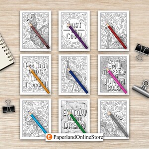 Emu Coloring Book, Adult Crafts & Hobbies Books, Floral Mandala Pages ...
