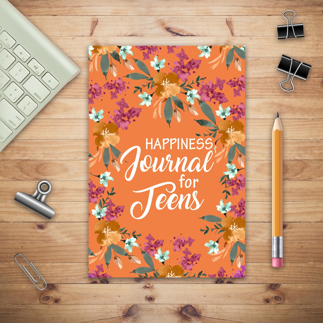 Happiness Journal for Teens, Daily Prompts to Promote 100 Questions Fun ...