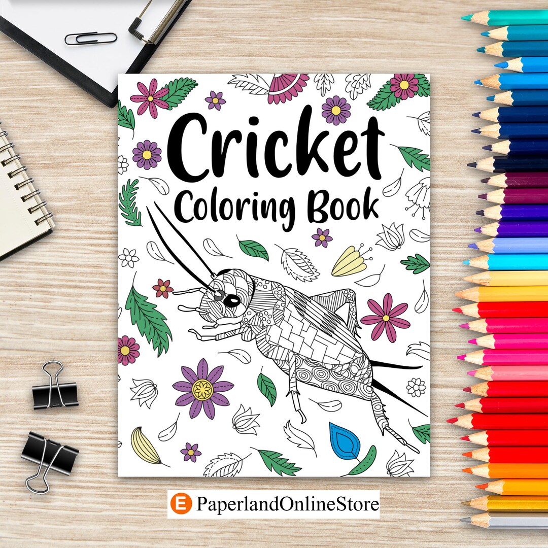 Cricket Coloring Book: Floral Mandala Zentangle Pages - Etsy
