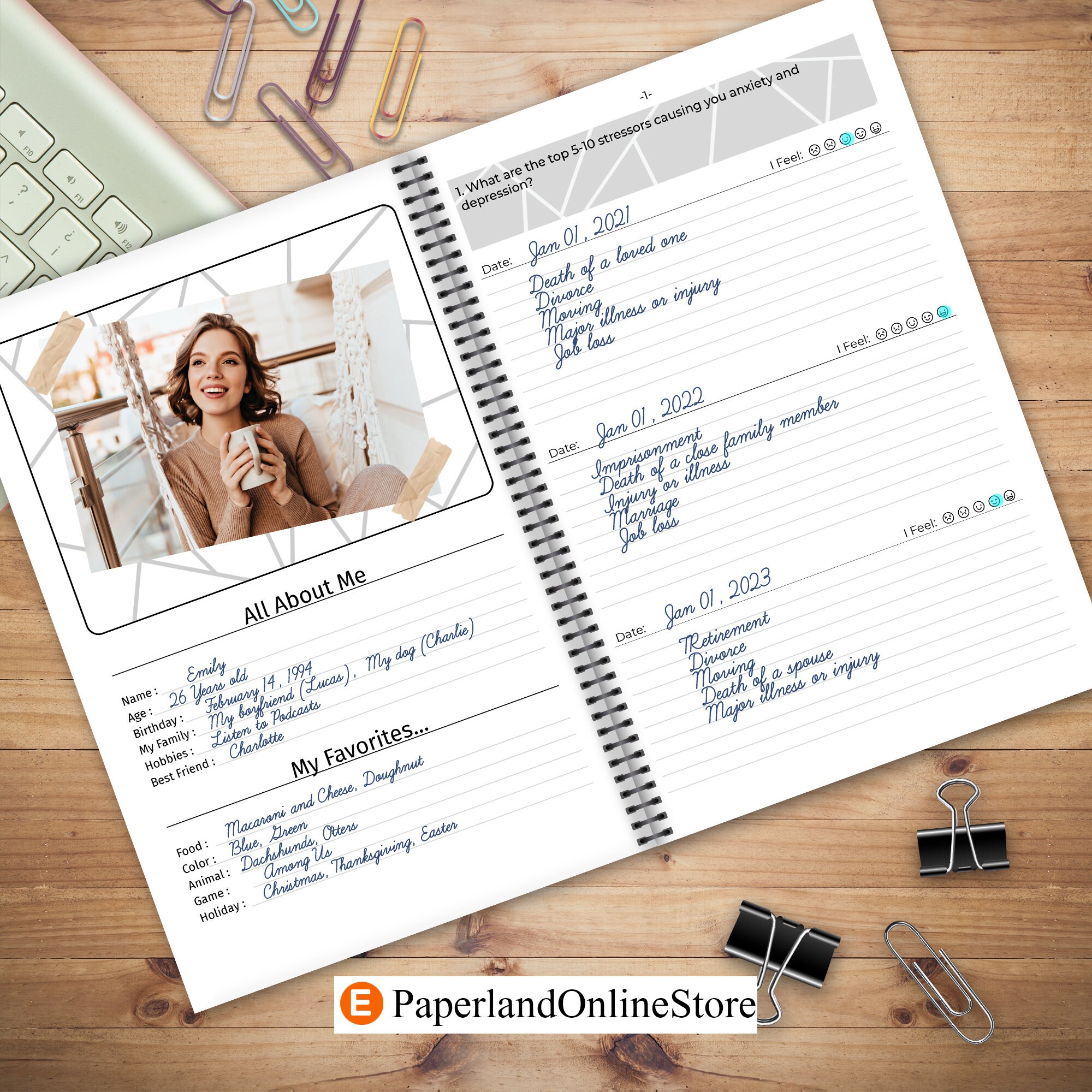 Anxiety but Awesome 1 Question a Day for Self Love Journal - Etsy