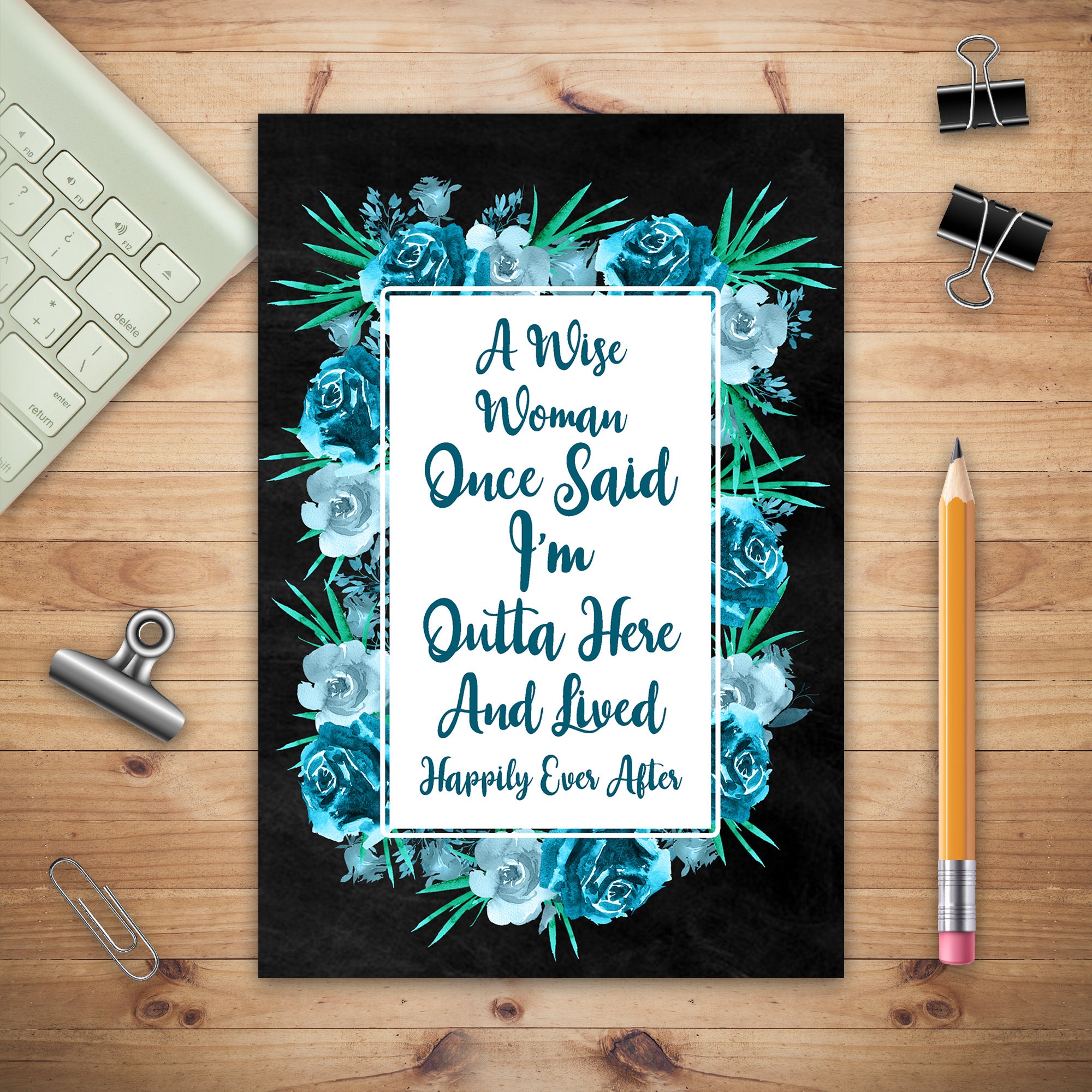 Farewell Floral Notebook: Retirement Gift, Friendship Keepsake - Etsy