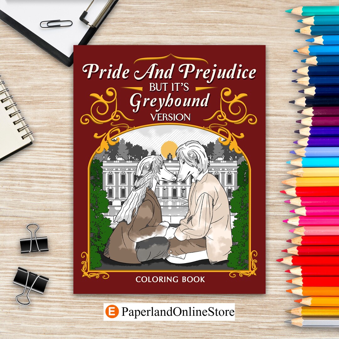 Pride and Prejudice Coloring Book, Greyhound Version Coloring Pages ...