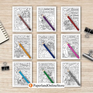 Rabbit Christmas Coloring Book, Coloring Books for Adult, Merry ...